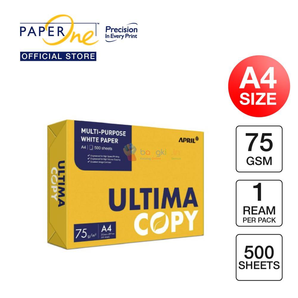 Ultima A4 75gr Copier 1 Rim (500 lembar) Kertas HVS - Bangkit In ...