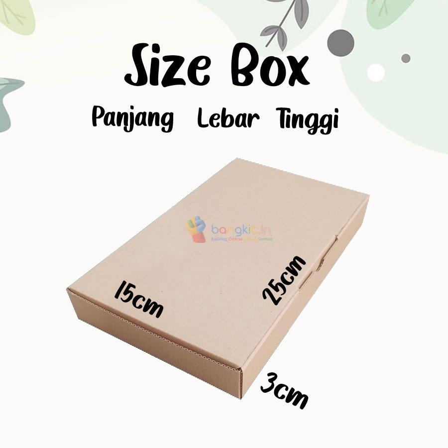 (+SABLON) Kardus Custom Uk. 25x15x3 CM Bebas Desain / Kardus Packing ...