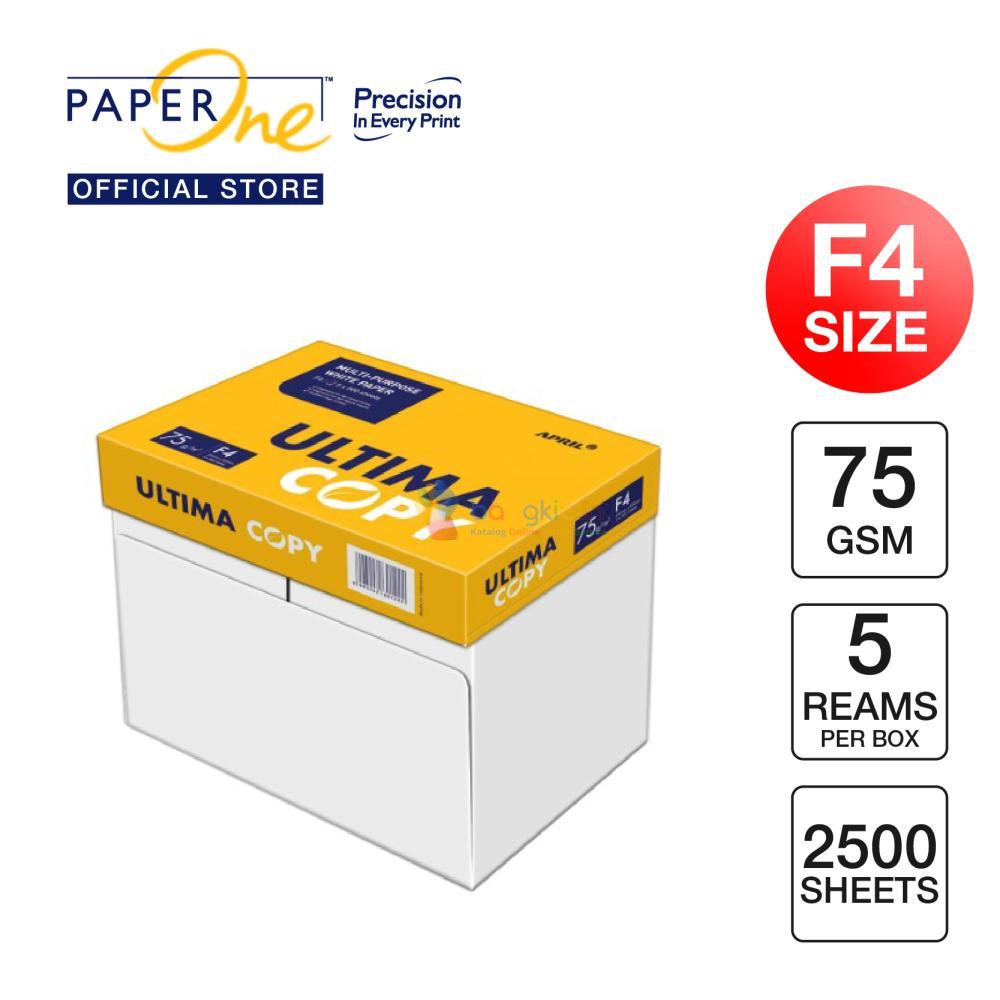 Ultima F4 75gr Copier 1 BOX (2500 lembar) Kertas HVS - Bangkit In ...