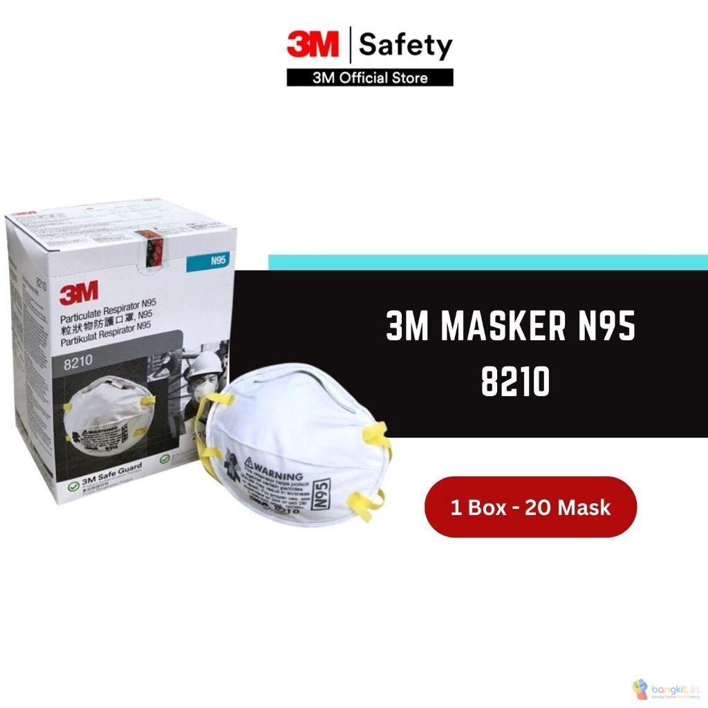 3M Masker N95 8210 Particulate Respirator - 1 Box isi 20 Masker - Bangkitin