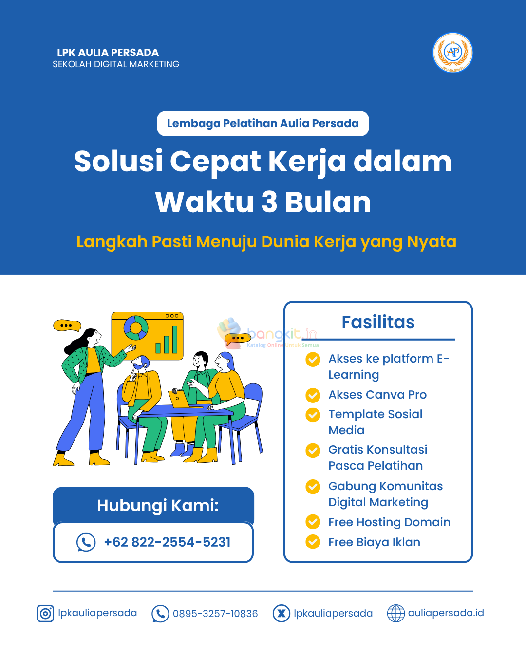 Aulia Persada, Kelas Online Marketing - Bangkitin